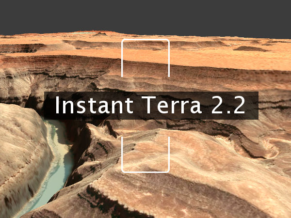 Instant Terra, terrain generator for 3D landscapes in realtime